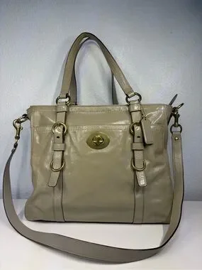 Coach | Bags | Coach Chelsie Patent Leather Tote Satchel G969f4022 ...